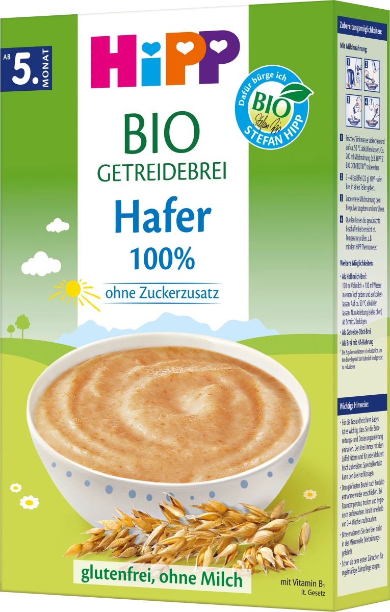 HiPP Organic Porridge Cereal 100% Oats | Save Up to 30% on Baby Formula ...