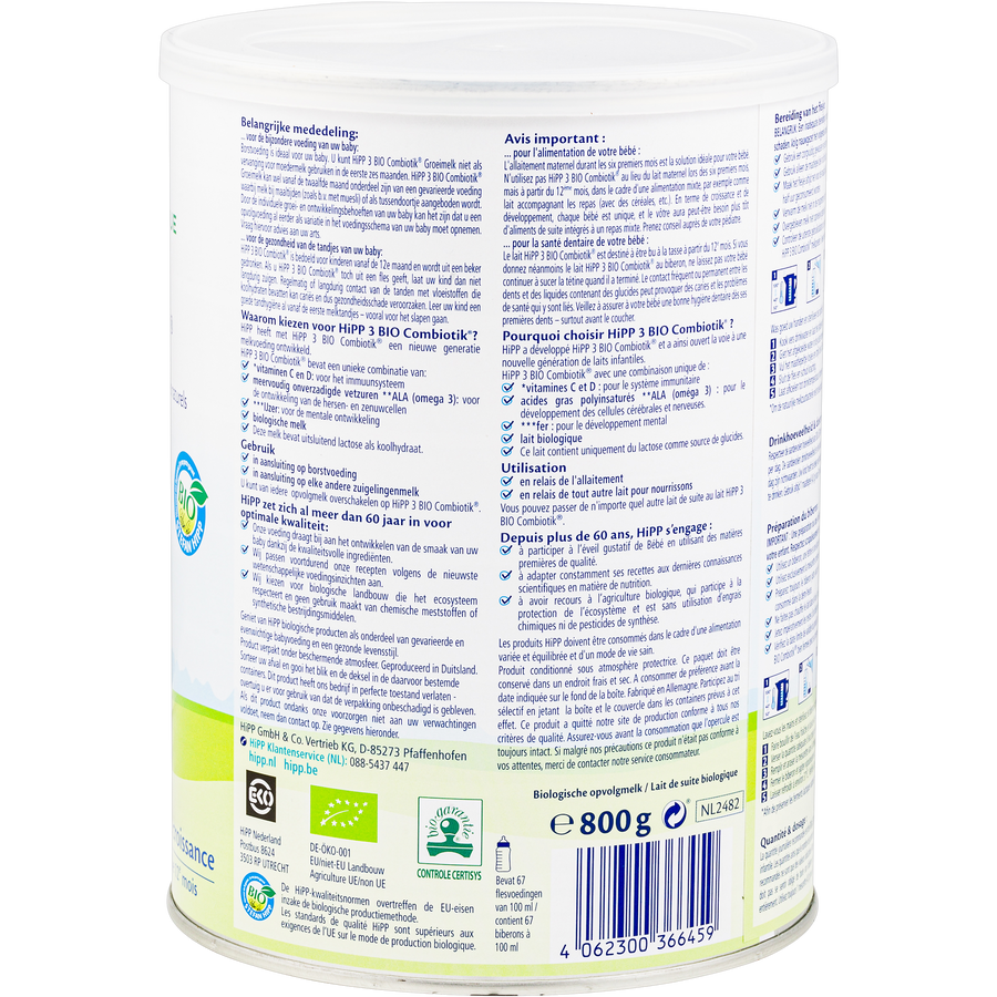 HiPP Dutch Stage 3 Bio Combiotik | Save Up to 30% on Baby Formula – My ...
